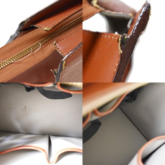 Louis Vuitton | Bags | Louis Vuitton Lv Logo Riviera Hand Bag Epi Leather Brown France M4883 ...